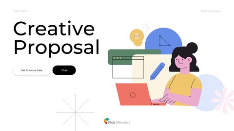 Creative Proposal Pitch Deck Simple PPT Templates