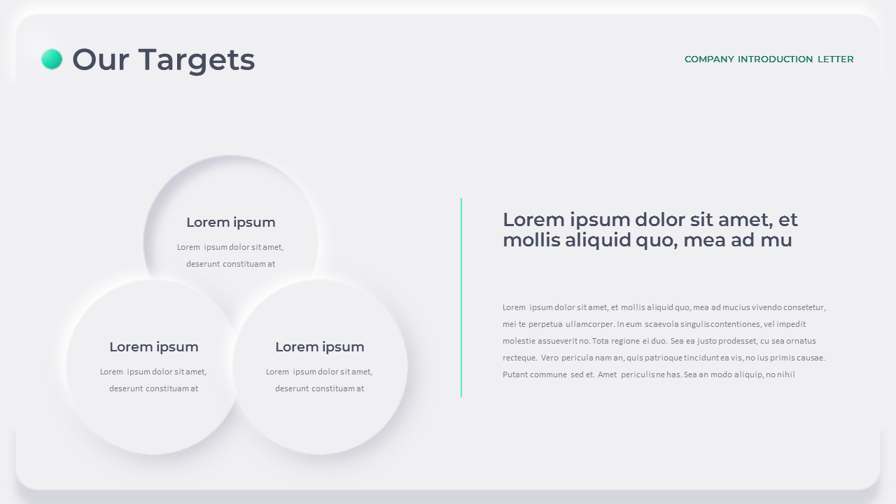 Neumorphism Business Introduction powerpoint presentation themes