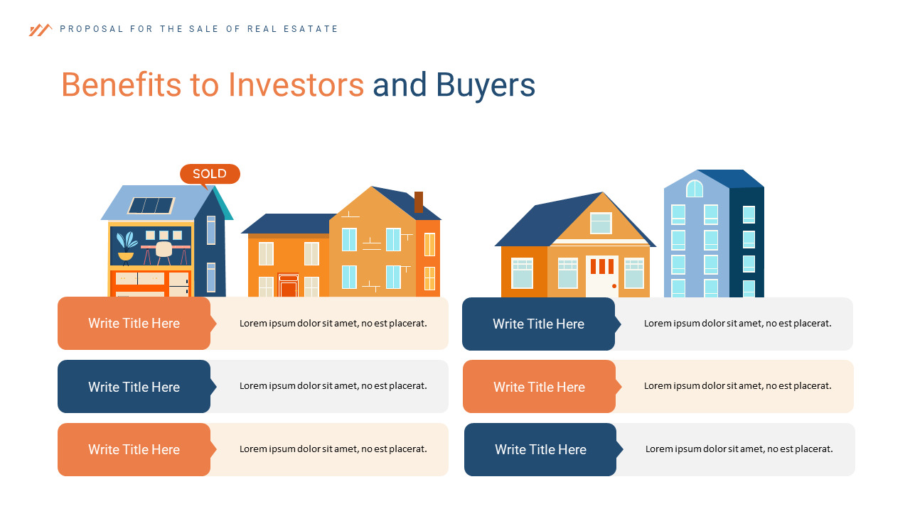 Proposal for the Sale of Real Estate design presentation template