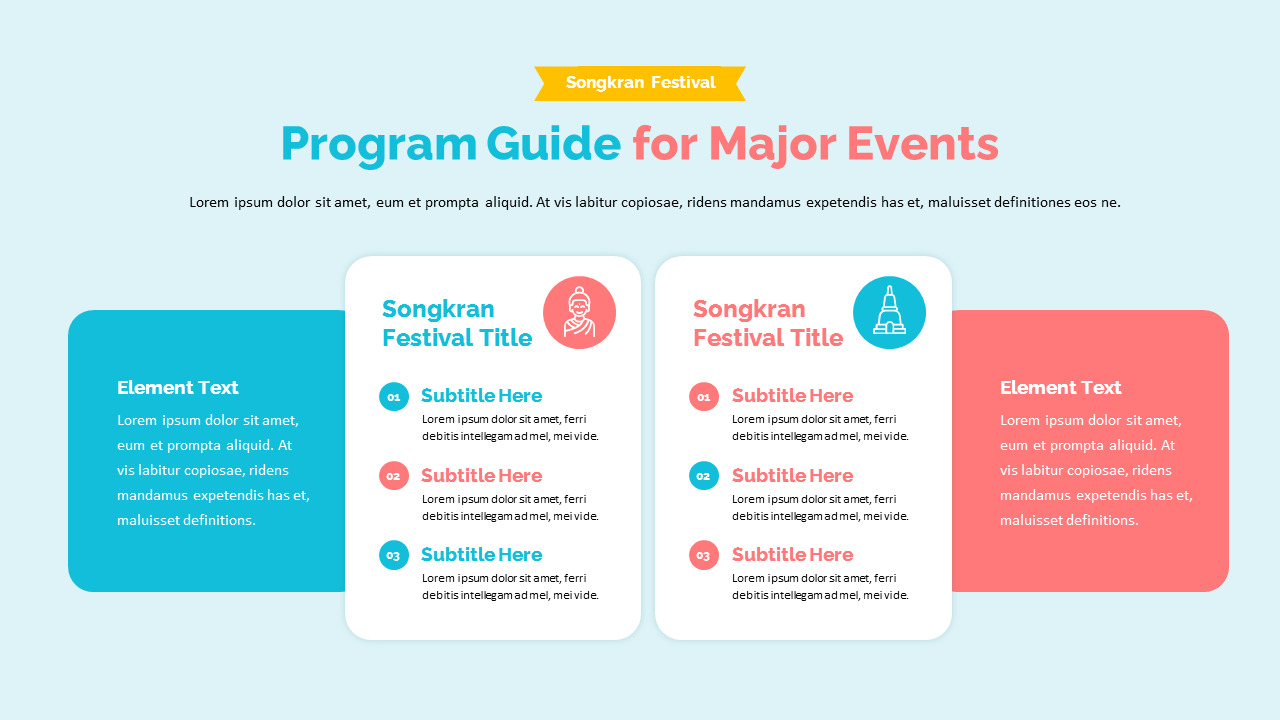 Songkran Festival PowerPoint Templates Design