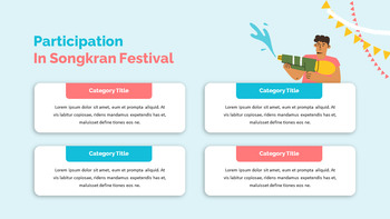 Songkran Festival PowerPoint Templates Design