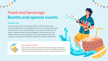 Songkran Festival PowerPoint Templates Design
