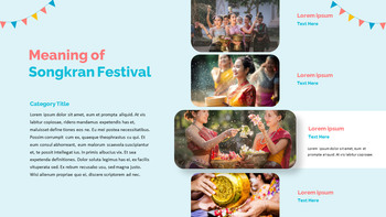 Songkran Festival PowerPoint Template
