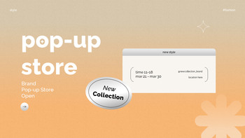 Brand Pop-up Store building a pitch deck