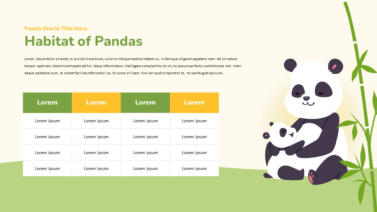 Panda World slides presentation