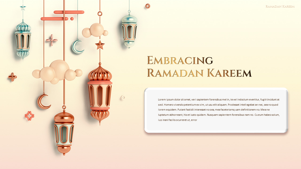 Ramadan Kareem Easy Google Slides Template