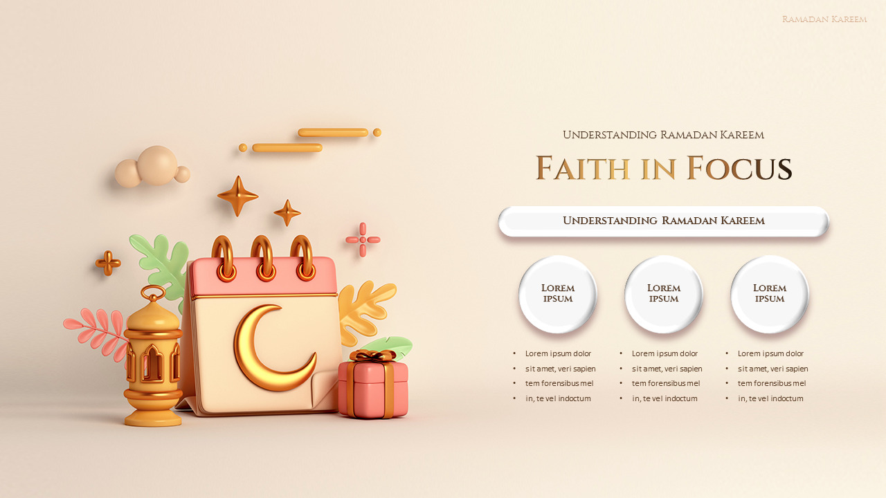 Ramadan Kareem Easy Google Slides Template