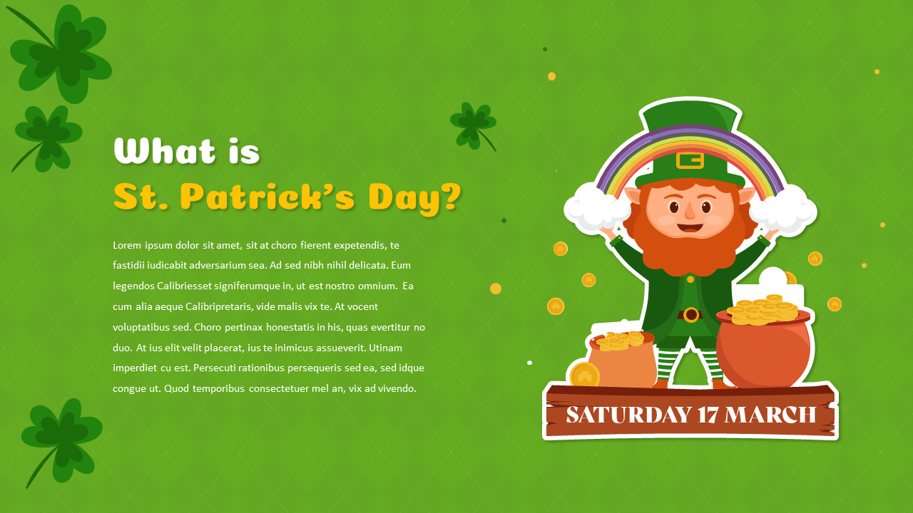 St. Patrick's Day google slides powerpoint
