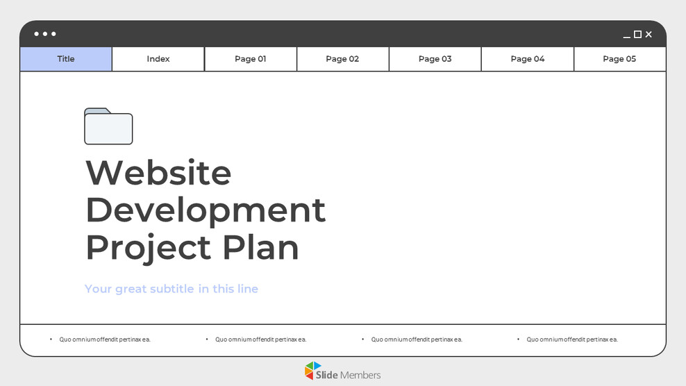 Web design plan design ppt