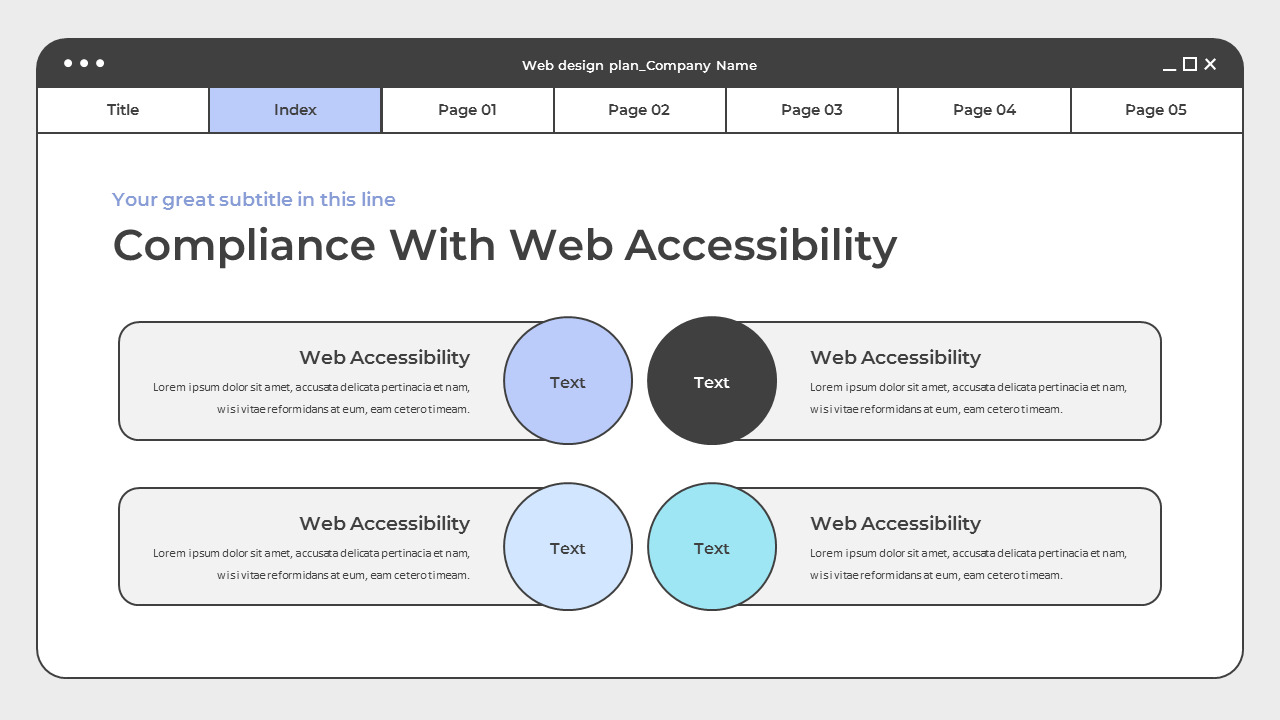 Web design plan design ppt