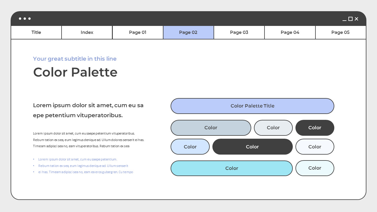 Web design plan design ppt