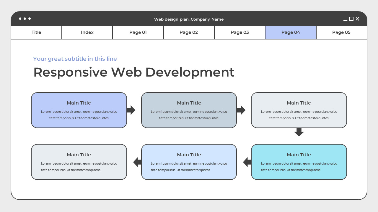 Web design plan design ppt