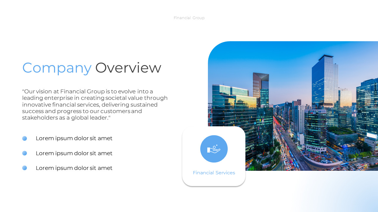 Financial Group deck slide
