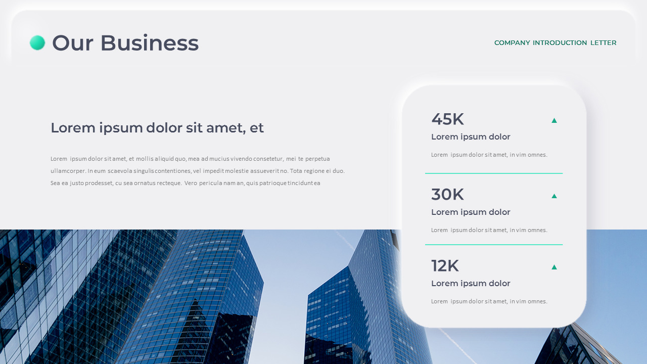 Neumorphism Business Introduction presentation on google ppt