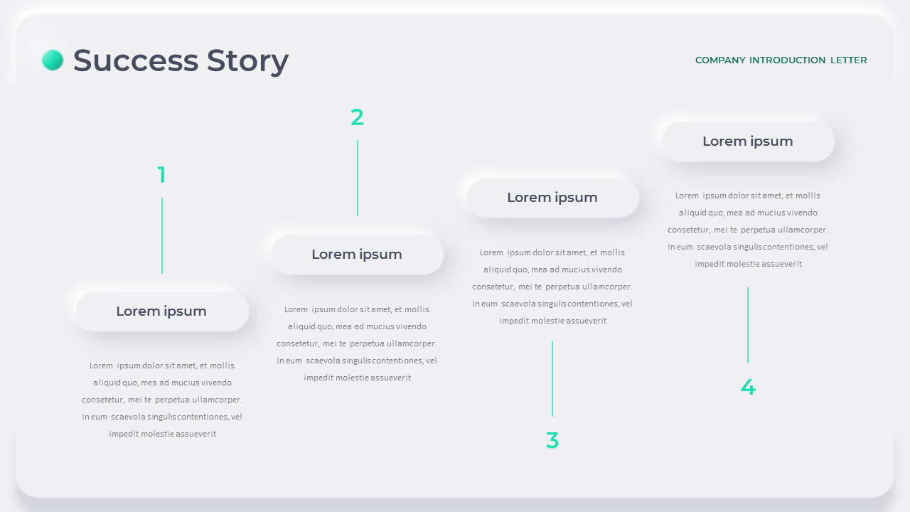 Neumorphism Business Introduction presentation on google ppt