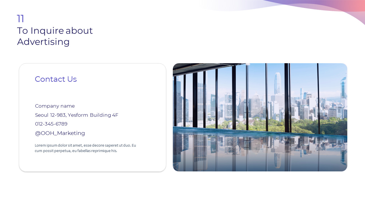 OOH Marketing team introduction presentation ppt