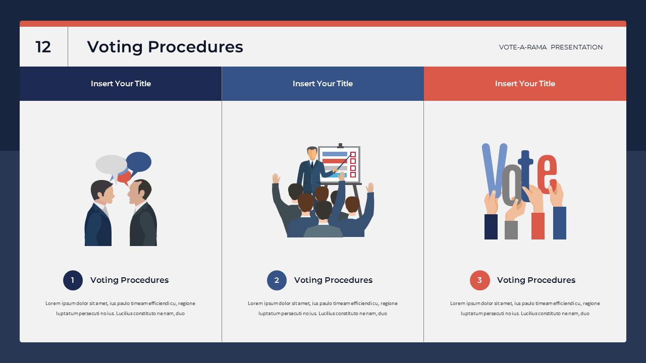 Vote-a-rama professional google slides presentation