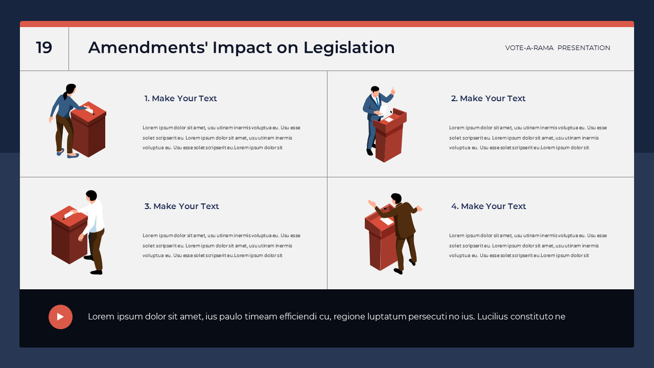 Vote-a-rama professional google slides presentation