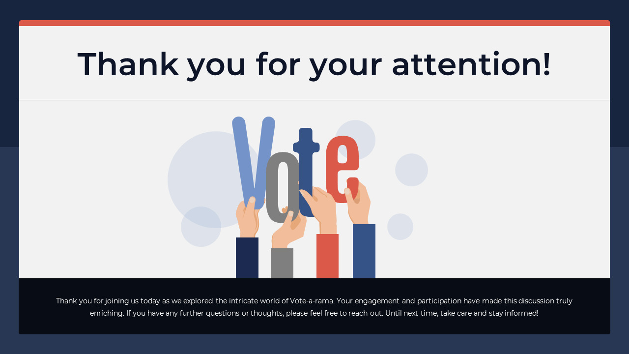 Vote-a-rama professional google slides presentation
