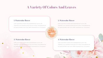 Watercolor flower illustration Best Google Slides