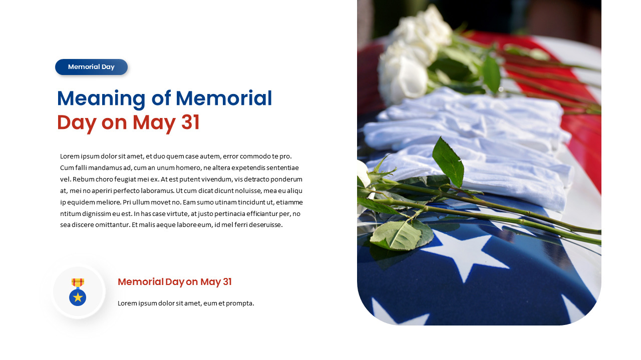 Historia del Día de los Caídos Plantillas de presentación de temas