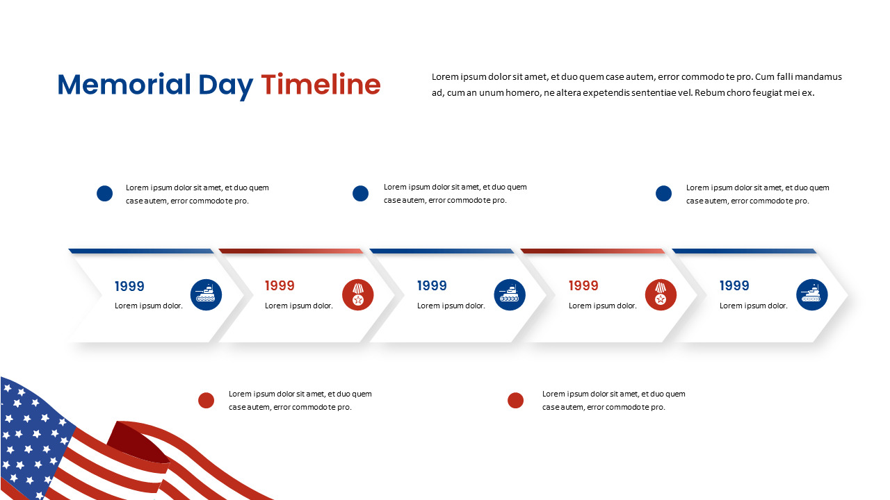History of Memorial Day Theme Presentation Templates