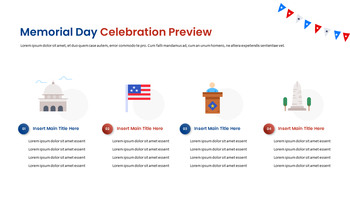 History of Memorial Day Theme Presentation Templates