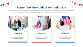 History of Memorial Day Theme Presentation Templates