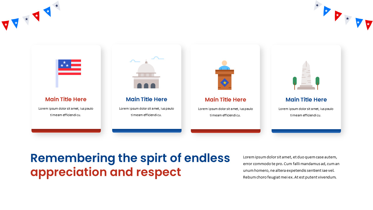 History of Memorial Day Theme Presentation Templates