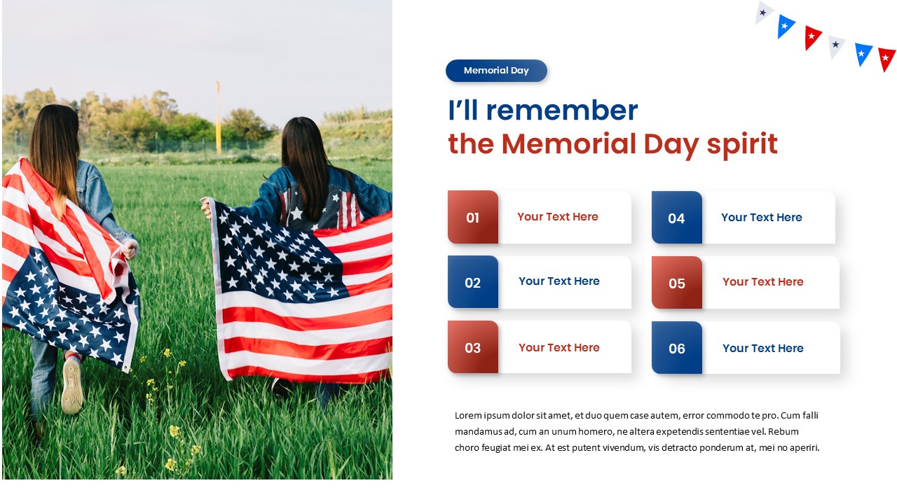 History of Memorial Day Theme Presentation Templates