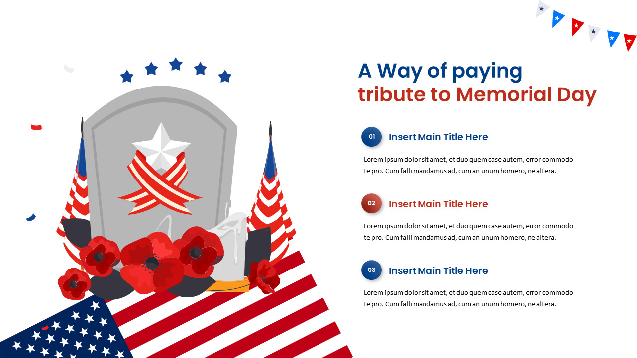 History of Memorial Day Theme Presentation Templates