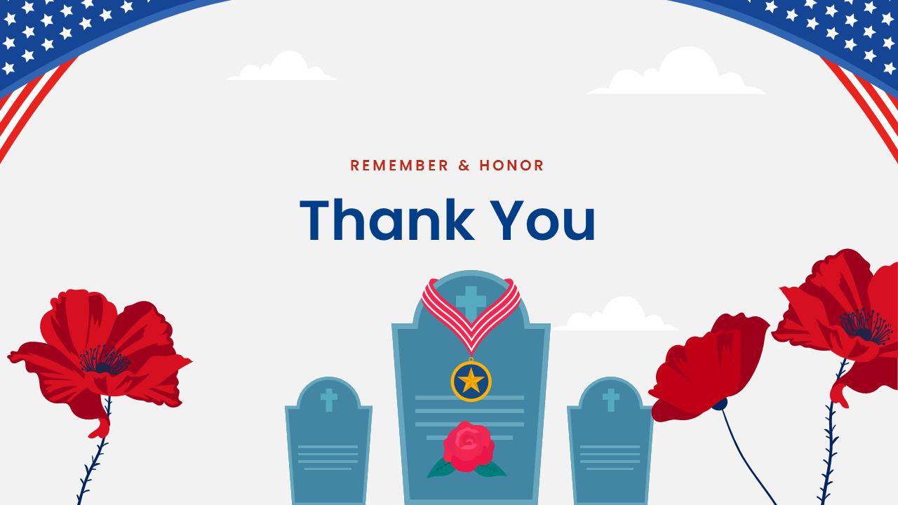History of Memorial Day Theme Presentation Templates