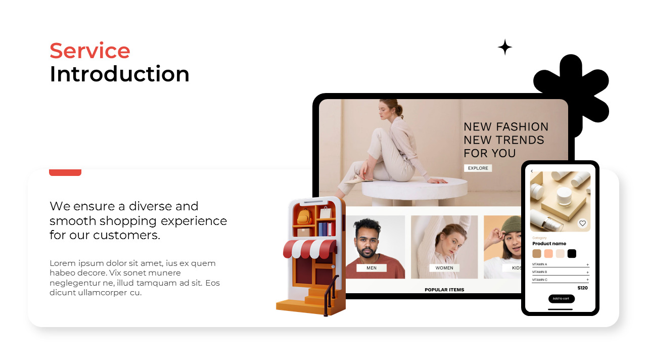 Proposal to Enter the Store startup presentation template