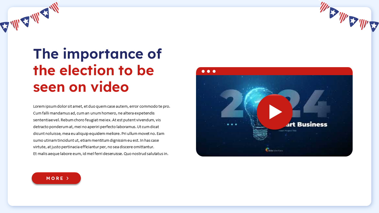 United States presidential election Google Presentation Slides