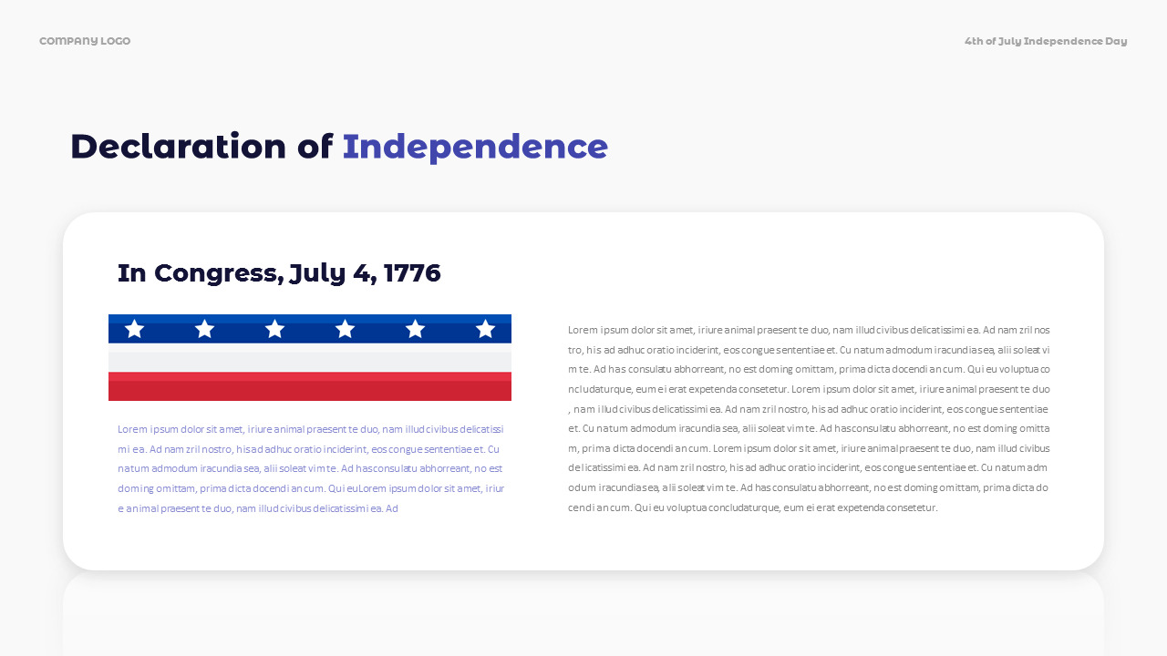 4 de julio Día de la Independencia Plantillas de temas