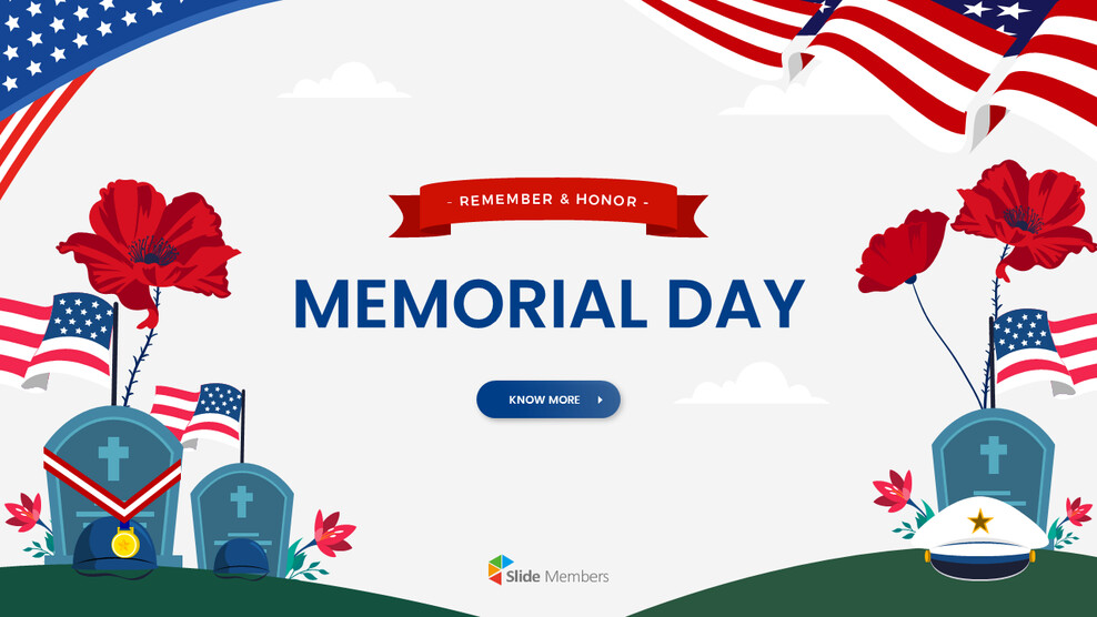 History of Memorial Day Simple Slides Templates