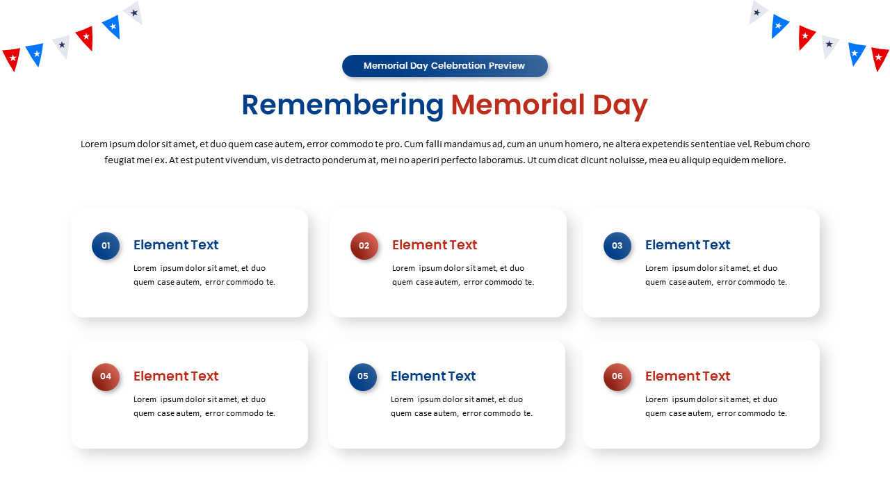 History of Memorial Day Simple Slides Templates