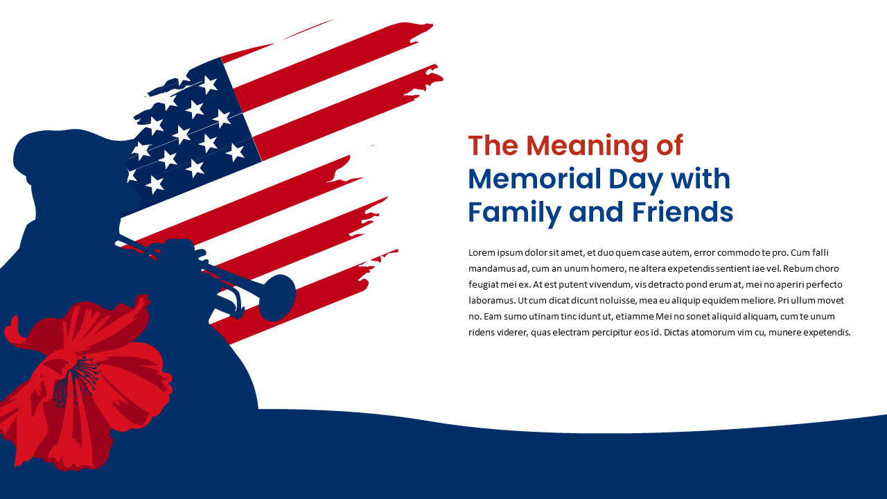 History of Memorial Day Simple Slides Templates
