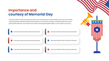 History of Memorial Day Simple Slides Templates