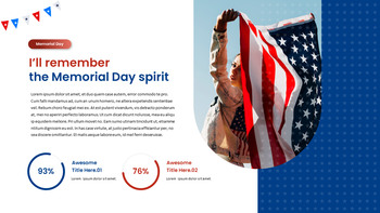 History of Memorial Day Simple Slides Templates