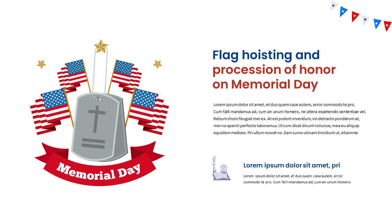 History of Memorial Day Simple Slides Templates