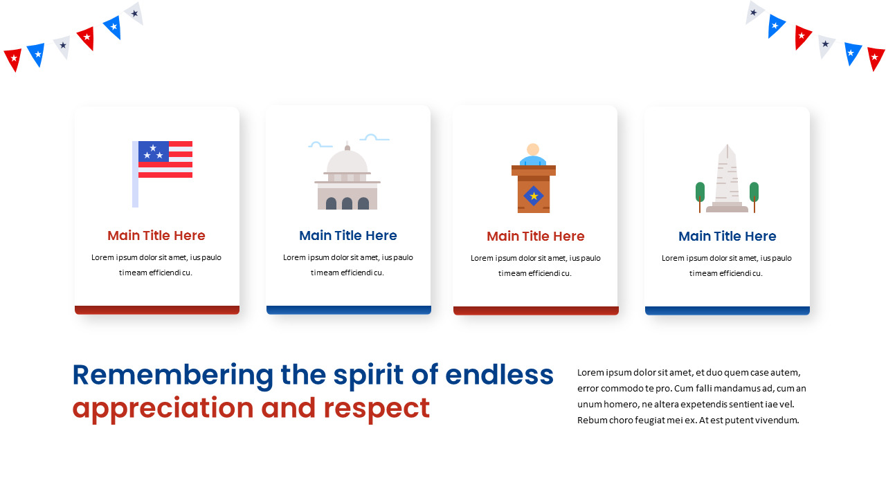 History of Memorial Day Simple Slides Templates