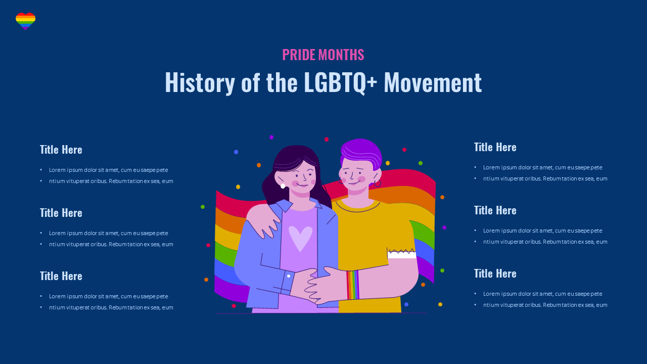 Pride Month elegant ppt templates