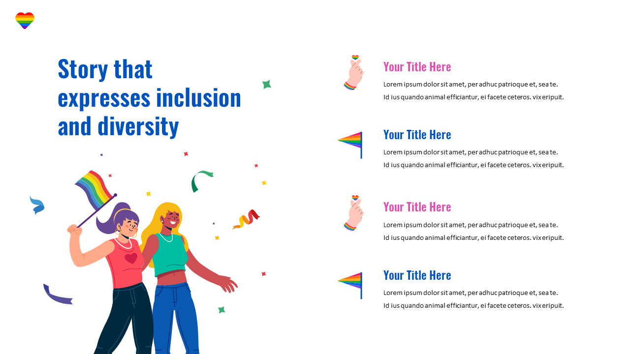 Pride Month elegant ppt templates