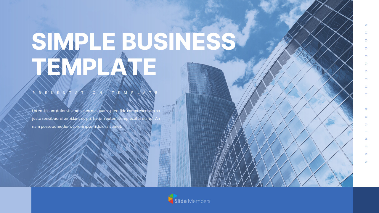 Simple Business Template PowerPoint Layout