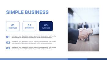 Simple Business Template PowerPoint Layout