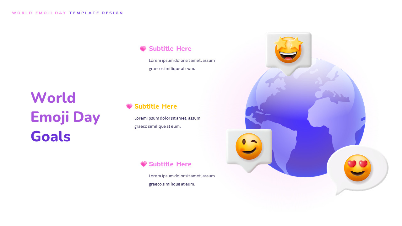 World Emoji Day powerpoint layout