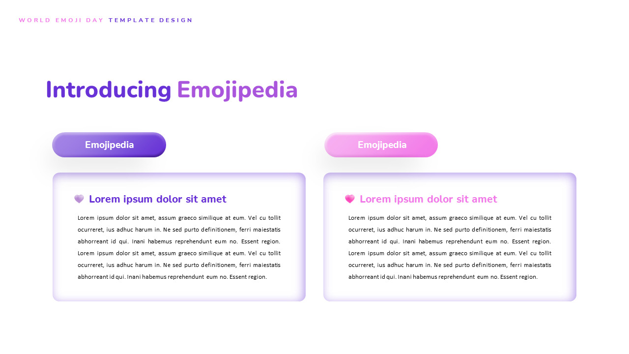 World Emoji Day powerpoint layout