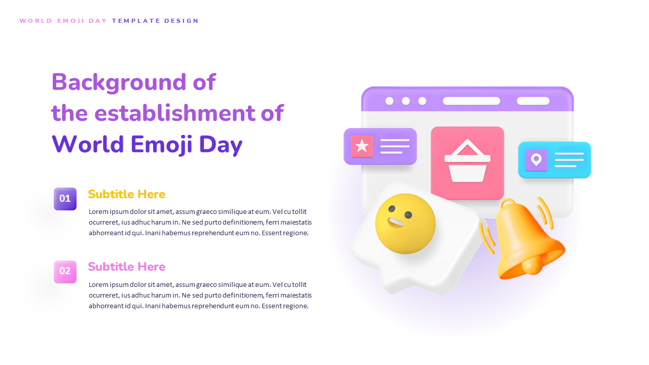 World Emoji Day powerpoint layout