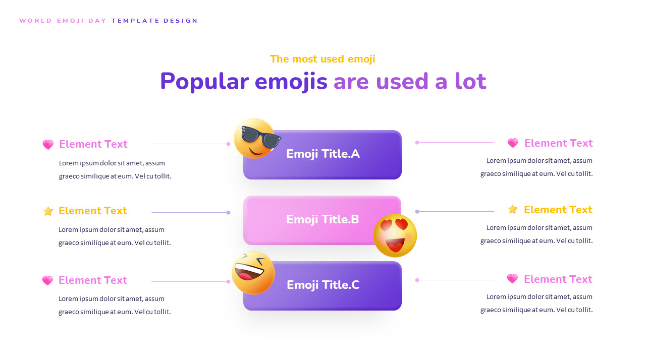 World Emoji Day powerpoint layout